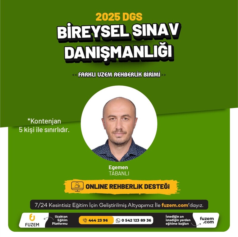 Farklı UZEM'in Uzman Rehberlik Birimi ile Sınavlara Hazırlan